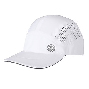 Running Hat for Men - Dry Fit Running Cap for Women, Tennis Hats, Breathable Hat, Workout Cap for Baseball,Sweat Wicking Hat White