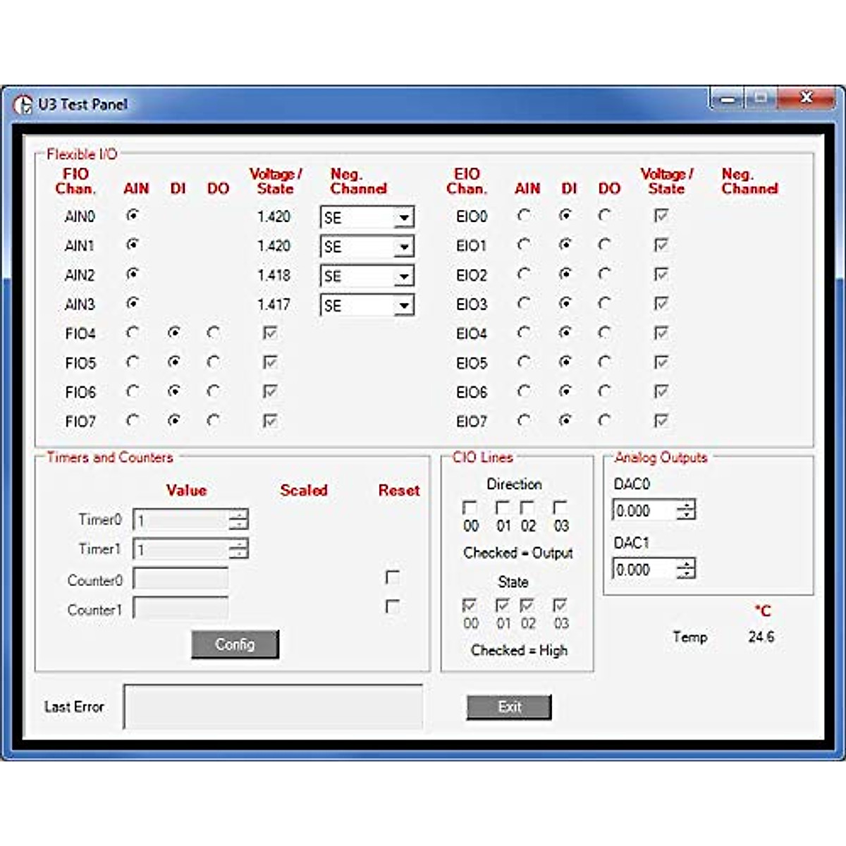 U3-HV USB DAQ Device with 4 Dedicated High-Voltage (±10V) Analog Inputs, 12 Flexible I/O for Analog and Digital Data Acquisition of Sensors, Controlling Relays, Automation and Timers