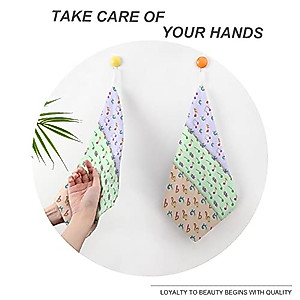 Lurnise Hand Towel Musical Note Music Hand Towels Dish Towel Lanyard Design for Bathroom Kitchen Sports