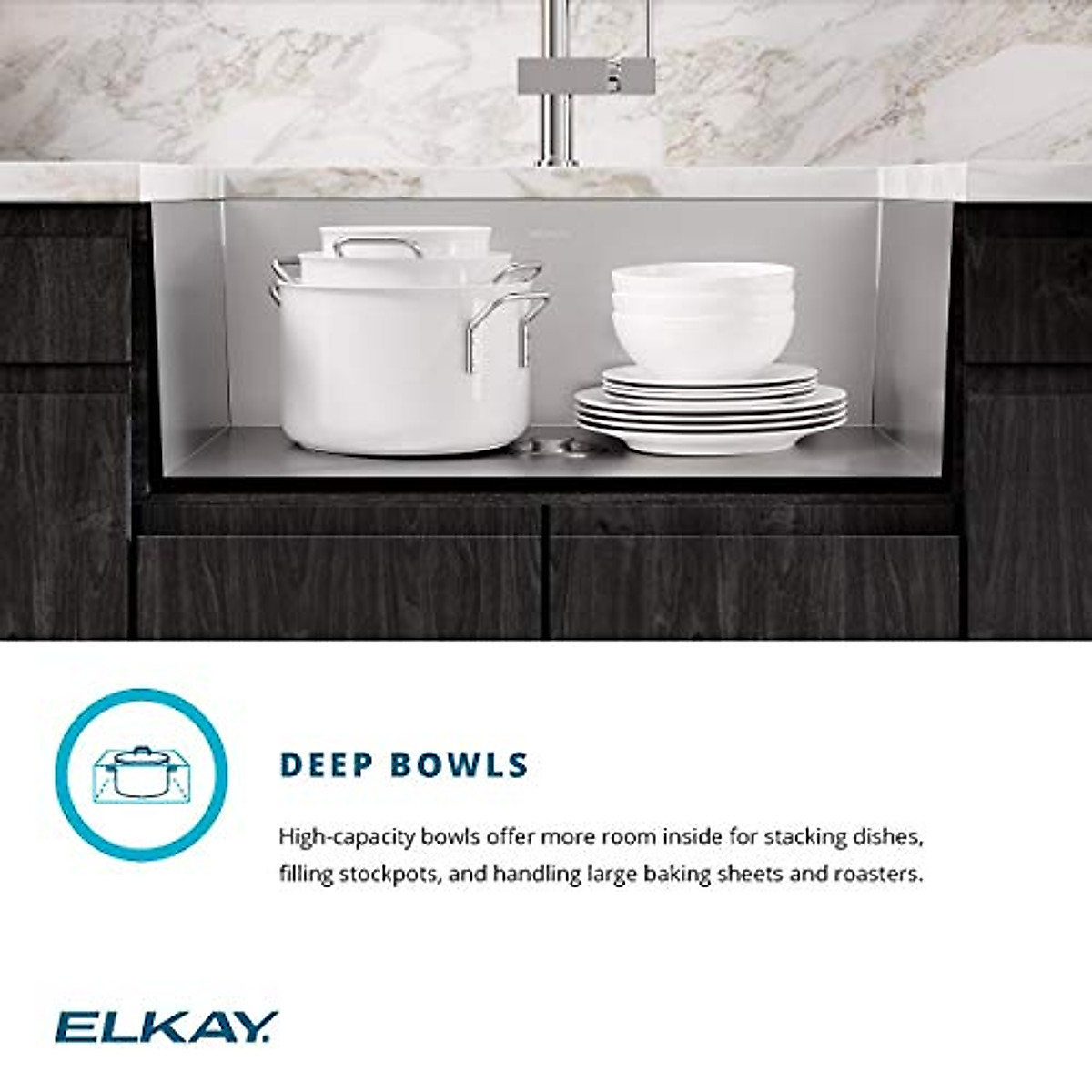 Elkay Crosstown 16 Gauge Stainless Steel, 30-1/2" x 18-1/2" x 10" Single Bowl Undermount Sink Kit