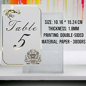 Wedding Table Numbers