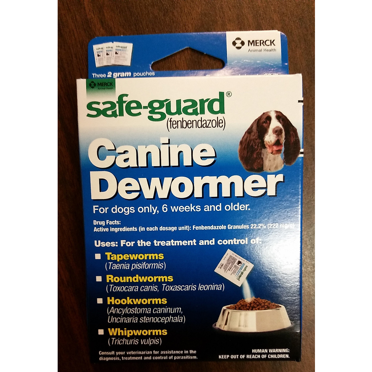 Wormers Dewormer 8 in 1 Safe Guard Canine Anti Parasite Small Dog Puppies 3 Day
