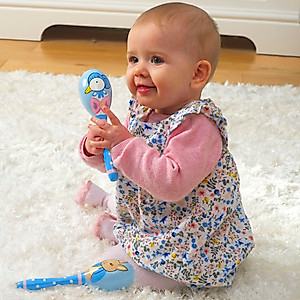 Orange Tree Toys Peter Rabbit: Maraca Set - Set of 2, Wooden Musical Shaker Instruments, Music Development Toy, FSC Certified, Licensed, Toddler & Kids Ages 18mo+