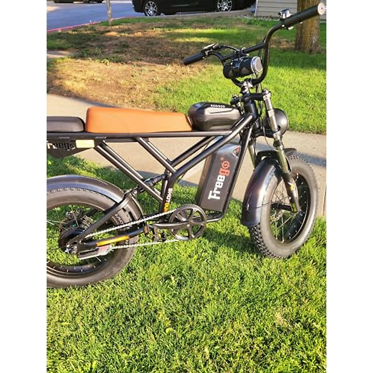 Freego Electric Dirt Bike for Adults, 1400W/48V/22.5Ah, 20x4.0 Fat Tires Ebike Off Road Electric Bicycles with Removable Battery, 34MPH & 45 Miles E-Bike 7-Speed UL Certified