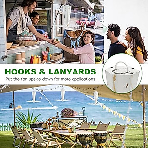 Fly Fans for Tables Fly Repellent for Outdoor Bug Fan Fly Repellent USB Charging Fan and Bugs Fly for Indoor Fly Insect Traps Fan Keep Flies and Bugs Zap Perfor Table Patio Fly Fans Deterrent (White)