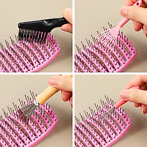 5-Piece Comb Cleaner Set - Rake, Brush and Tool for Removing Hair, Dust from Different Combs, Ideal for Home and Salon Use
