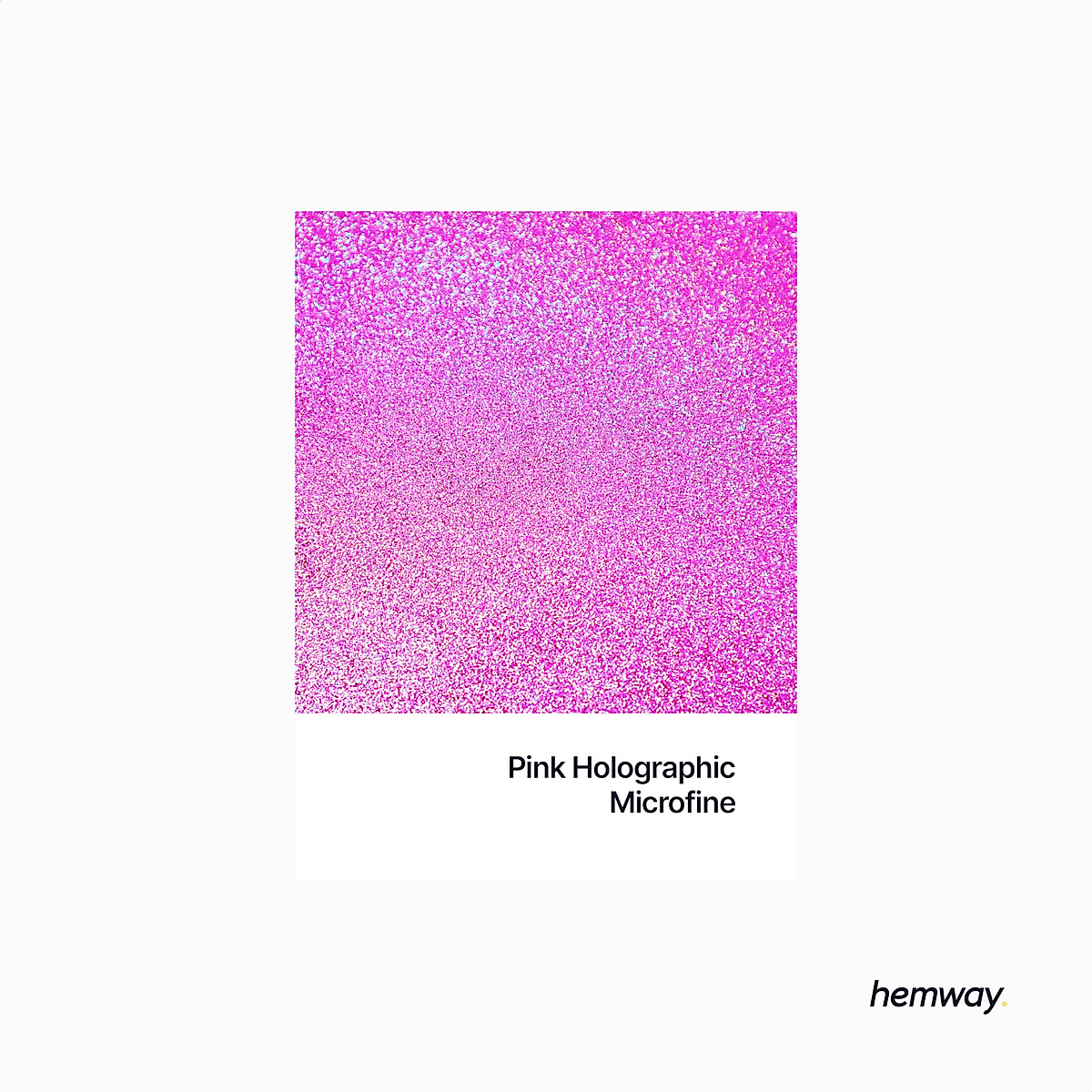 Hemway Premium Ultra Sparkle Glitter Multi-Purpose Metallic Flake for Nail Art, Cosmetic Graded, Makeup, Festival and Hair 100g / 3.5oz - Microfine (1/256 0.004 0.1mm) - Pink Holographic