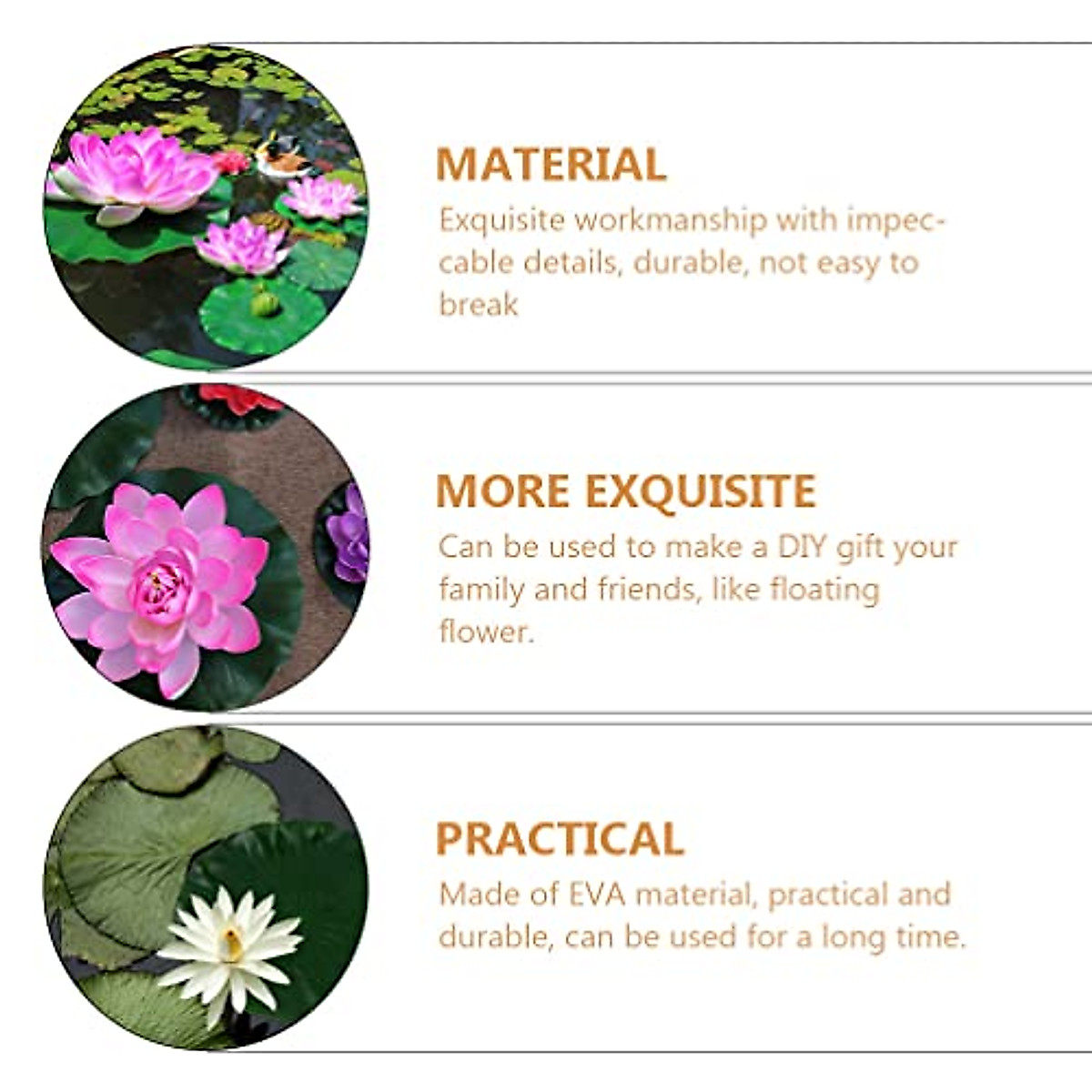 DOITOOL Lily Pads for Ponds Artificial Floating Foam Lotus Leaves, 2PCS Realistic Lily Pads Leaves 23.6 Inch Large Artificial Water Lily Pads Ornaments for Pond Pool Aquarium Water Decoration