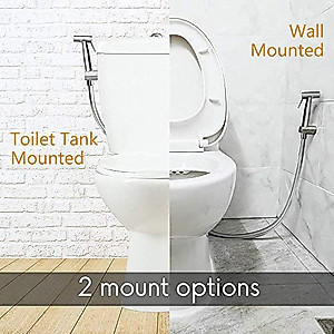 FANCUF Handheld Toilet Bidet Sprayer Set Kit Stainless Steel Hand Faucet for Bathroom Shower Self Cleaning, lingsad-0236