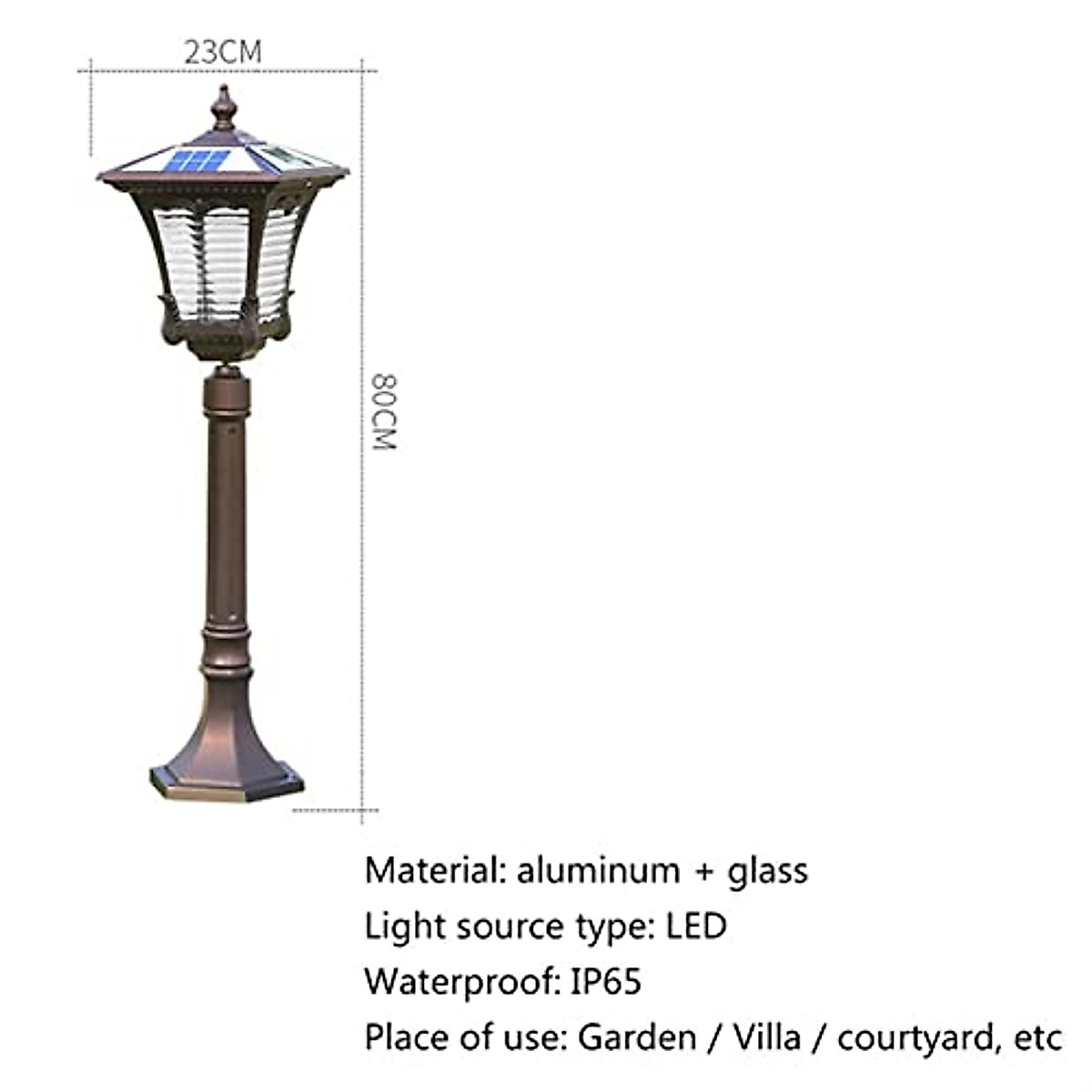 WHYSFX Outdoor Lawn Lights SoMicro Landscape Lights Outdoor lightlar Retro Brown Garden Lamp LED Waterproof IP65 Home Decorative for Lawn lamp