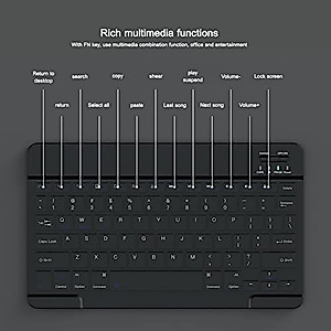 Bluetooth Keyboard & Mouse - Portable Mini BT WirelessBluetooth Keyboard & Mouse - Portable Mini BT Wireless Keyboard & Mouse - Super Thin & Ingenuity Design - for Android/iOS
