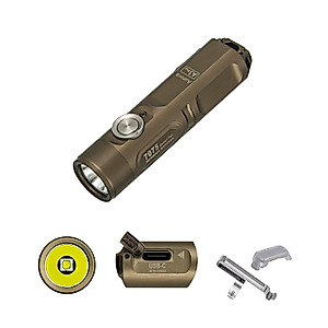 RovyVon Aurora A3 Pro G4 USB-C 7000K Keychain Flashlight, 650 High Lumen Super Bright with EDC Mini Size,Scratch Resistant Little Tiny Gadgets,5 Mode,Type-C Rechargeable,Best for Gift Pocket Outdoor