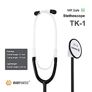 TK-1 Professional MR Safe Dual-Frequency Stethoscope Black