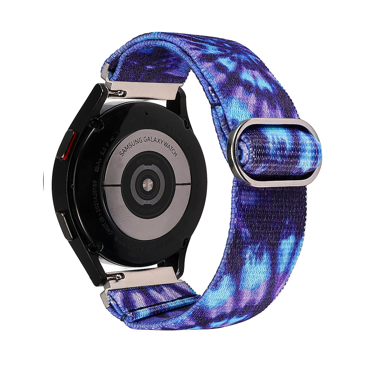 TOYOUTHS 20mm Stretchy Nylon Loop Elastic Bracelet Compatible with Samsung Galaxy Watch Band 7/6/5/4 40mm 44mm/Watch 4 Classic 42mm 46mm/Watch 5 Pro 45mm/Active 2 40mm 44mm/Watch 3 41mm Strap