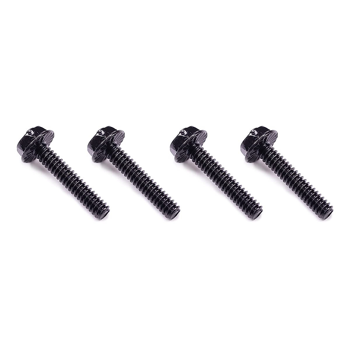 XSPC Radiator 18mm Screw Set for 15mm Fans, 6-32 UNC, Black, 16-Pack