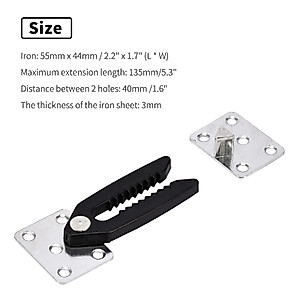 Carkio Sectional Couch Connector, 2 X Metal Sofa Joint Alligator Style Sectional Couch Connector