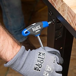 Klein Tools JTH68M T-Handle Hex Key Set, Metric Sizes Allen Wrench Set with 6-Inch Blades, Stand Included, 8-Piece