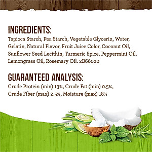 Merrick Fresh Kisses Double-Brush Dental Dog Treats, Infused with Coconut & Botanical Oils, Grain & Potato Free, for X-Small Dogs, 78 CT Treats/Pack (Pack of 4)