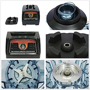 Professional Countertop Blender 2800W Commercial Smoothie Blender Shakes Smoothies Juicer Maker Machine with 140 OZ BPA Free Pitcher (Smoothie Blender)