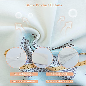 Baby Newborn Gown, 3 Packs Baby Sleeping Bag, Long Sleeve Sleep Sack, Cotton Cloths for Newborn Boys Girls 0-6 Months Pine Tree+wave+sloth