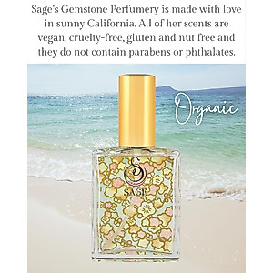 Pearl Organic Perfume Spray by Sage- 2 oz, Vegan & Cruelty-Free, Subtle Scent, Vanilla, Sandalwood, Musk