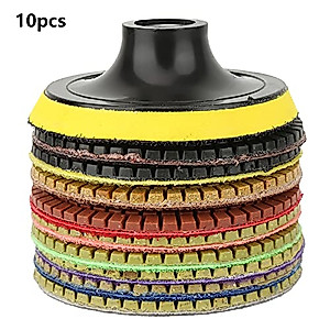 10Pcs Concrete Grinding Wheel Angle Grinder Concrete Grinder Grinding Wheel Concrete Sander Polishing Grinding Cup Wheel Diamond Grinding Wheel 100mm