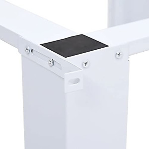 INLIFE Washer Dryer Stand Heavy Duty Washing Machine Pedestal with Storage Drawer Adjustable Height Base for Mini Air Conditioner Refrigerator Dryer White 27.2" x 27.2" x 12.8" (W x D x H)