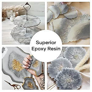 HTVRONT Silver Mica Powder for Epoxy Resin - 1.76 oz/50g Mica Pigment Powder, Natural Mica Powder for Soap Making, Resin, Candle Making, Bath Bomb