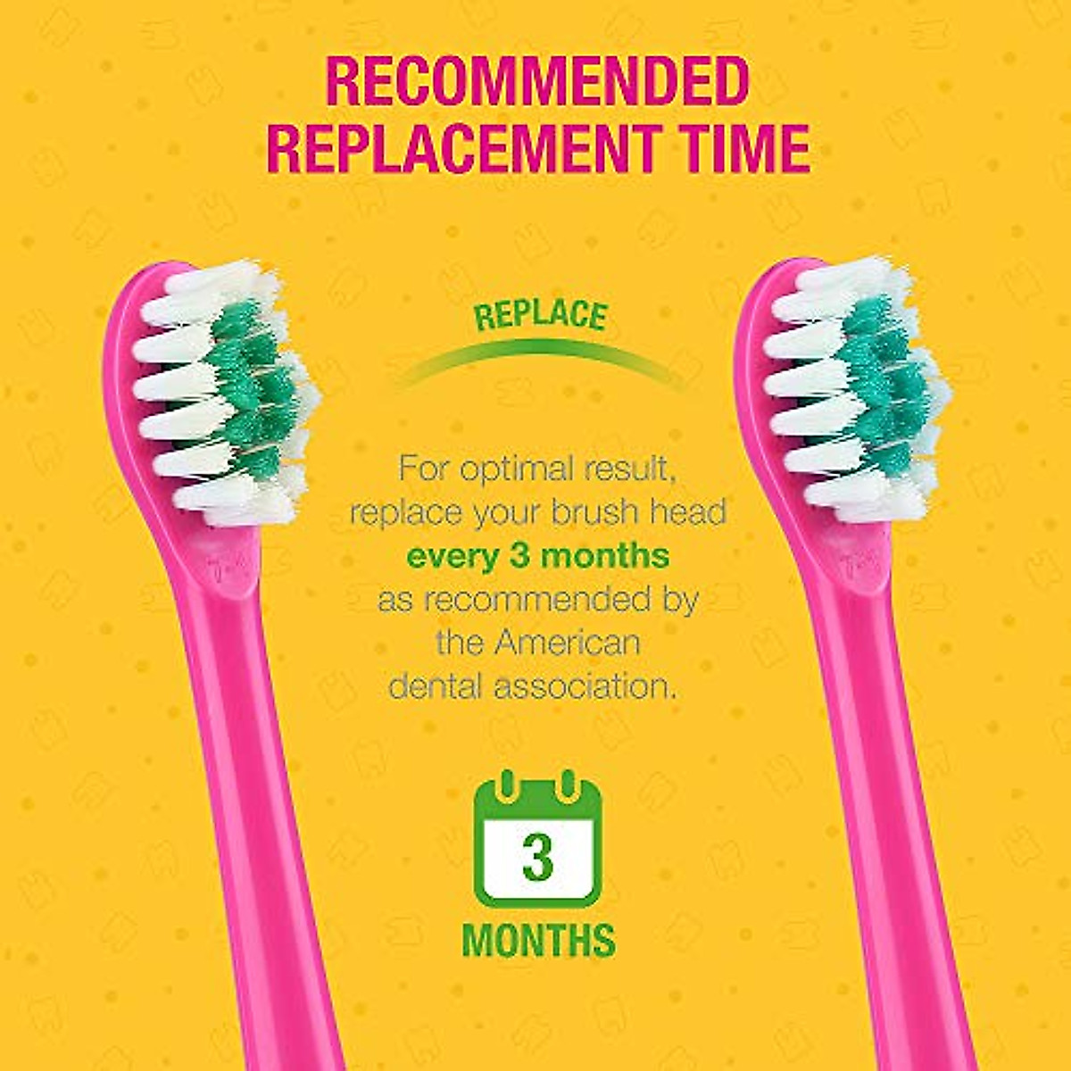 4-Pack Replacement Toothbrush Heads for Sonic V200 Rechargeable Kids Electric Toothbrushes, 7X More Plaque Removal, End-Rounded Soft Bristles, Comfortable & Efficient Clean Teeth, Perfect for Kids