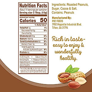 PB2 Powdered Chocolate Peanut Butter with Cocoa - 4g of Protein, 90% Less Fat, Certified Gluten Free, Only 50 Calories per Serving for Shakes, Smoothies, Low-Carb, Keto Diets…