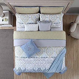Modern Threads Summer Sun 10-Piece Comforter and Quilted Coverleted Coverlet Set King/California King