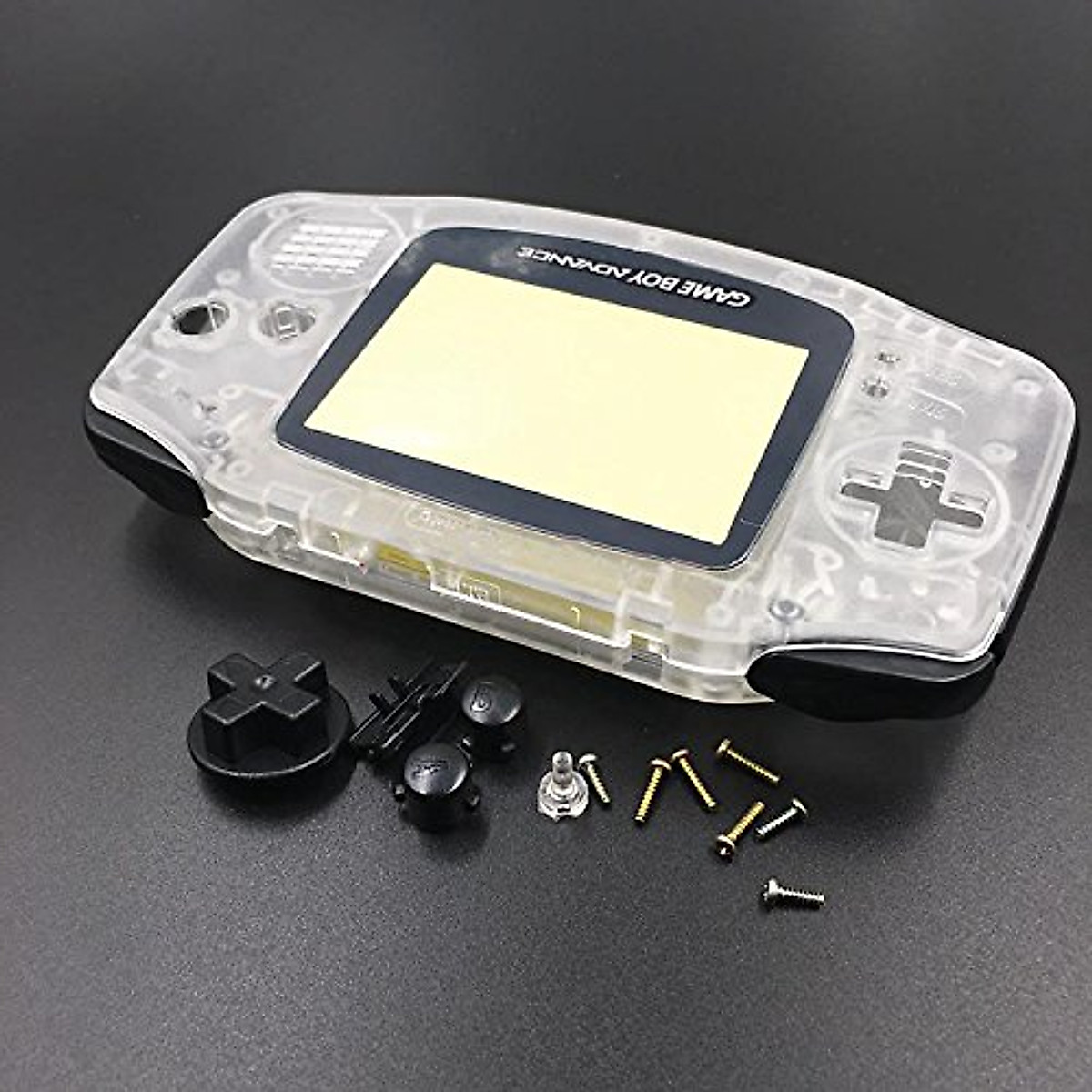 Replacement Housing Shell Case Cover Skin Button for Gameboy Advance GBA Console Color Clear