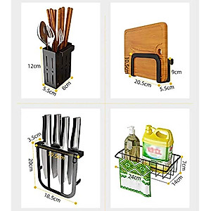 FEHUN Sinks,Stainless Steel Kitchen Sink Dish Drying Rack Drain Rack Cutlery Water Filter Tableware Organizer