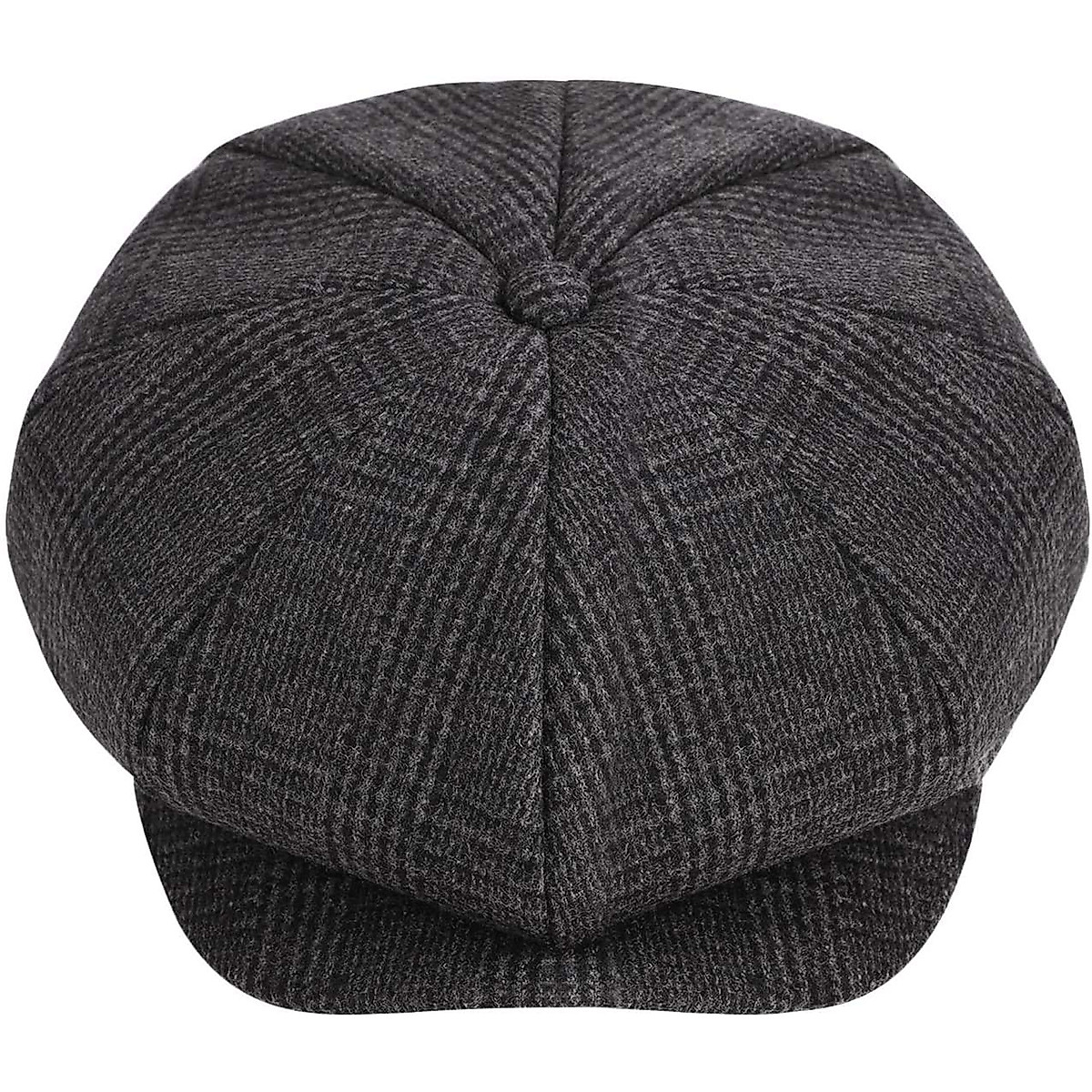 Mens Beret Men's Cotton Flat Ivy Gatsby Newsboy Driving Hat Cap Tweed Derby Hat Cabbie Hats Grey
