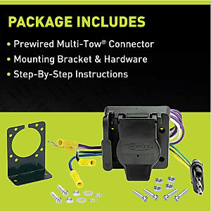 Hopkins 47185 Multi-Tow 4 Flat to 7 Blade and 4 Flat Adapter
