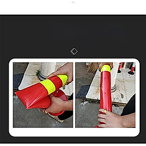 BREWIX Parking Post, Parking Barrier, for Parking Lot Car Parking Space Lock Bollard,Plastic Traffic Post for Security Driveway Parking Parking
