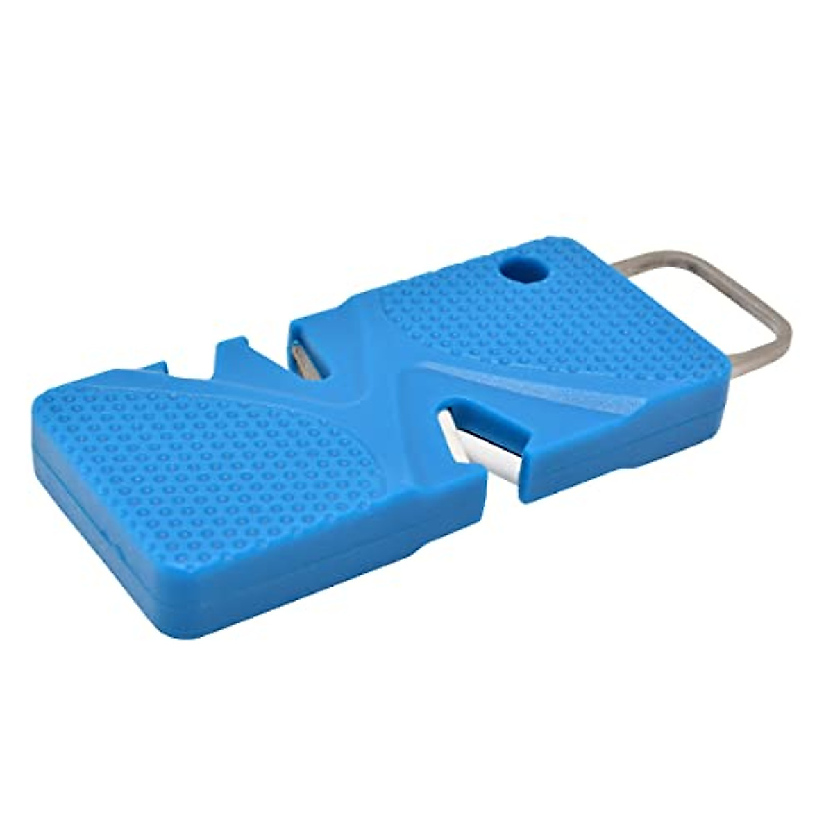 CUDA Diamond Pocket Sharpener #23062 | Compact Portable Sharpener with Integrated Line Cutter, Bottle Opener, & Hook Sharpening Grooves