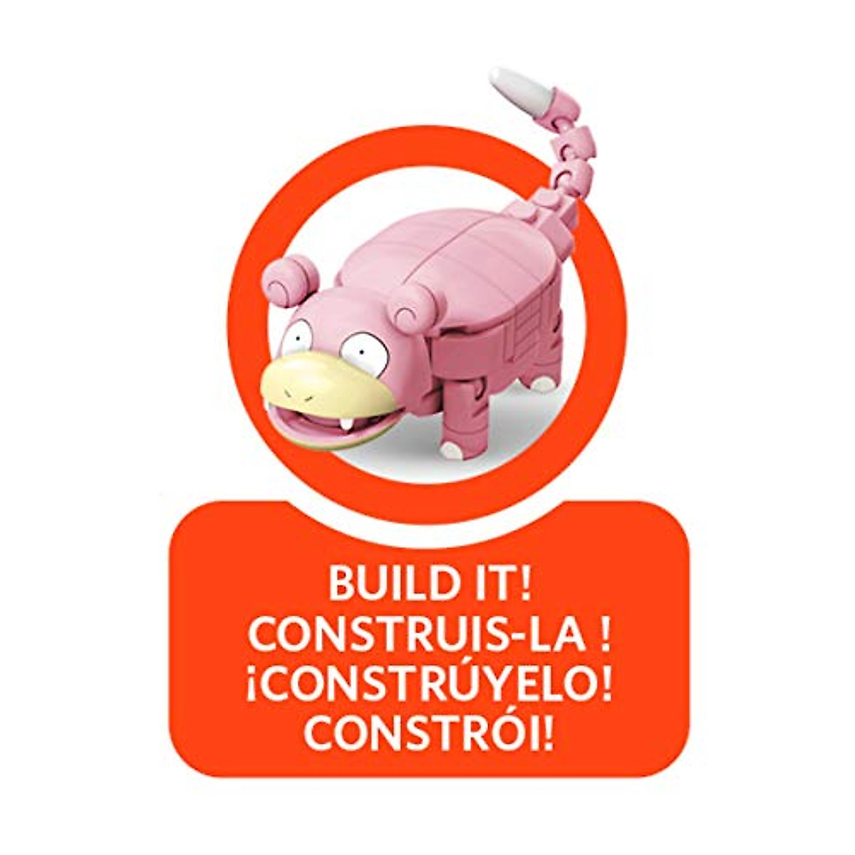 Mega Construx Pokemon Slowpoke Construction Set with Character Figures, Building Toys for Kids (119 Pieces)