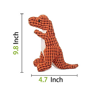 Dog Pet Chew Toys Plush Chewing Toy, Aggressive Chewers Durable Molars Training Toy, Resistant Cute Dinosaur Shape Pet Stuffed Toy for Teeth Grinding,Built-in air Pressure Sound Device