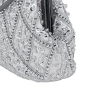 Bagood Women's Vintage Style Beaded And Sequined Evening Bag Wedding Party Handbag Clutch Purse