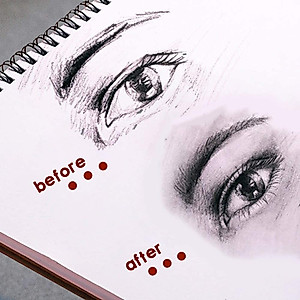 12 PCS Blending Stumps and Tortillions Paper Art Blenders with Sandpaper Pencil Sharpener Pointer for Student Artist Charcoal Sketch Drawing Tools