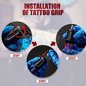 Wormhole Tattoo Kit for Beginners 10 Tattoo Inks Complete Tattoo Machine Gun Power Supplies TK096