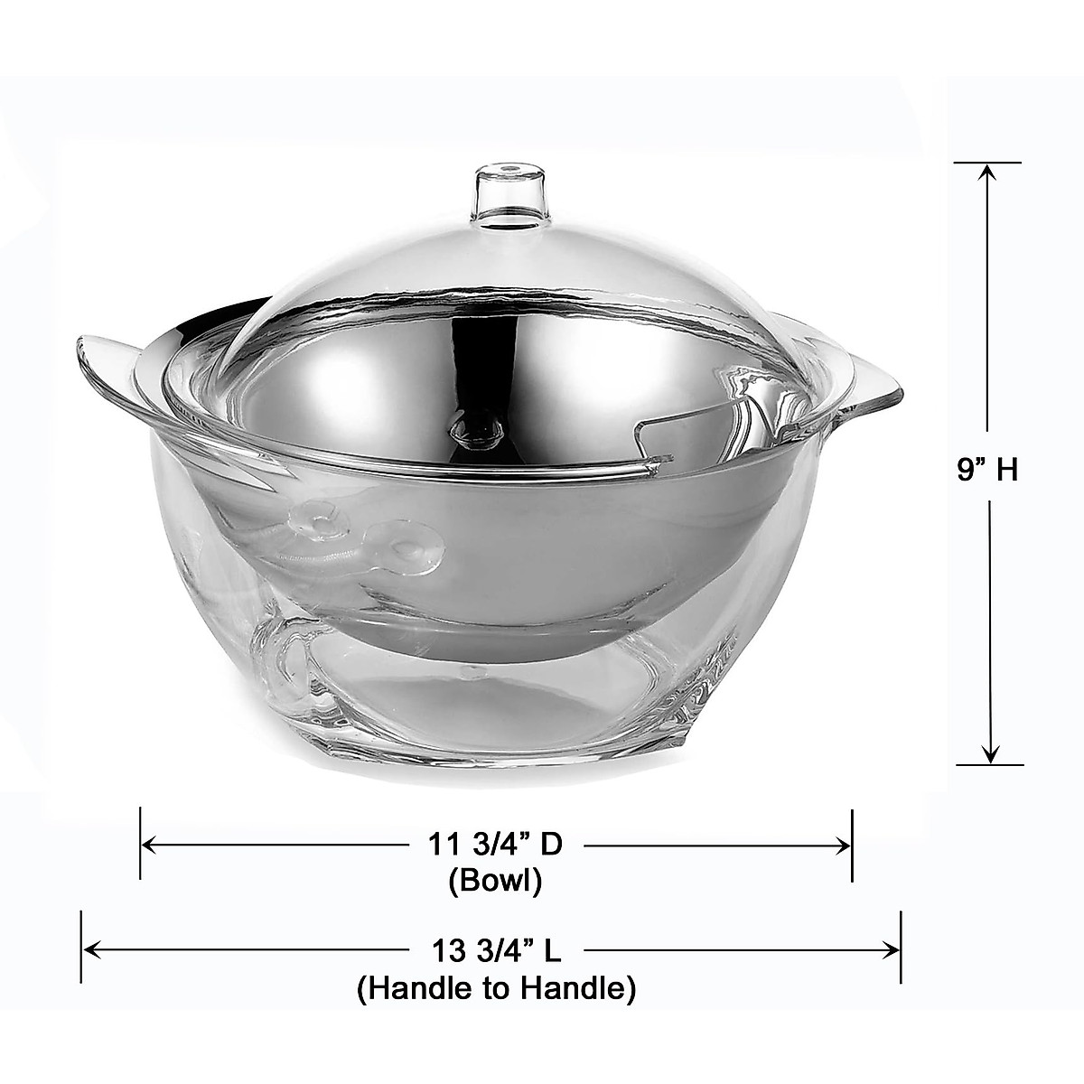 Prodyne IC-30 ICED Salad Bowl, 4 Qt, Off-white
