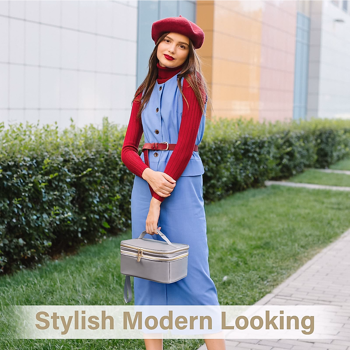 Kadamii Wearable Breast Pump Bag Compatible with Momcozy, Elvie & Medela Pump in Style, Small Portable Container Case Bag for Working Moms, Holds Pump Accessories