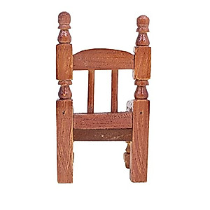 Susaniita - Wooden Chair for Nativity Set Size 1: Sized for Baby Jesus Figure 3 to 4 Inches Tall, Silla para Niño Dios - 5 in (H) X 2.5 in (W)