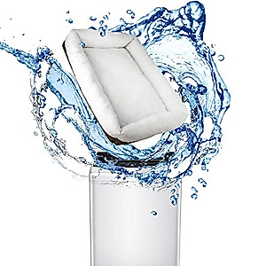 long rich Durable Two Tone Color Oxford Pet Bed, 25x21, by Happycare Textiles, Brown