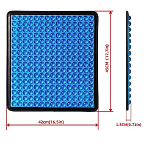 Damcoola Seat Cushion for Office Home Chair, Car & Wheelchair, Honeycomb Gel Seat Pad for Hip Massage, Back, Tailbone, Coccyx & Sciatica Pain Relief, Ergonomic, Breathable& Anti-Slip