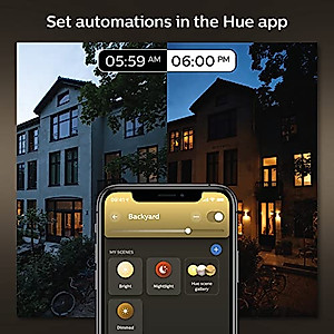 Philips Hue White & Color Resonate Outdoor Wall Light, Use with Alexa, Homekit & Google Assistant (Hue Hub Required)