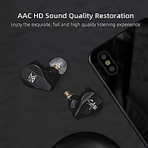 KZ SA08 TWS True Wireless Bluetooth v5.0 Earphones 8BA Units Game Earbuds Touch Control Noise Cancelling Sport Headset(Black)