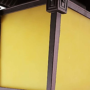 OUUED European Wall Light Waterproof Outdoor Antique Wall Lamp Exterior Wall Lights, Wall Lantern for Home Porch Patio Walkways Garden Lantern 1 Light E27 Frosted Glass Shade